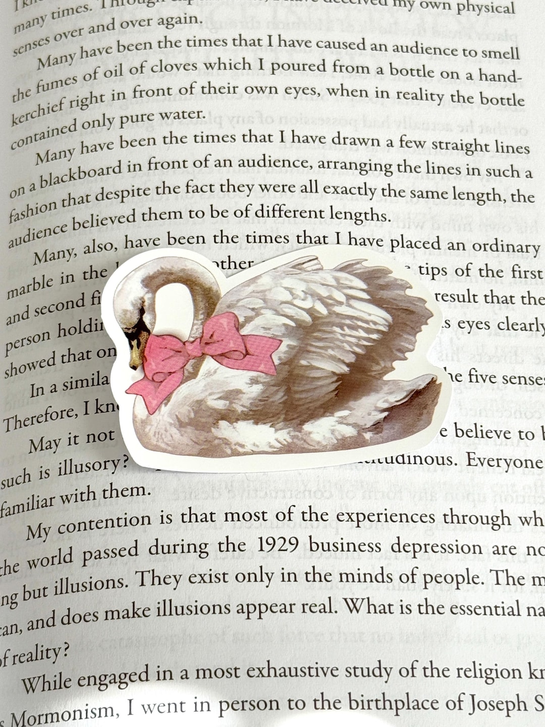Swan Sticker Coquette Aesthetic Pink Bow Decal for Laptop Cute Kindle ...