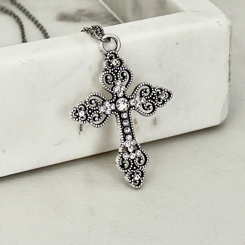 Y2k Cross Necklace - Etsy