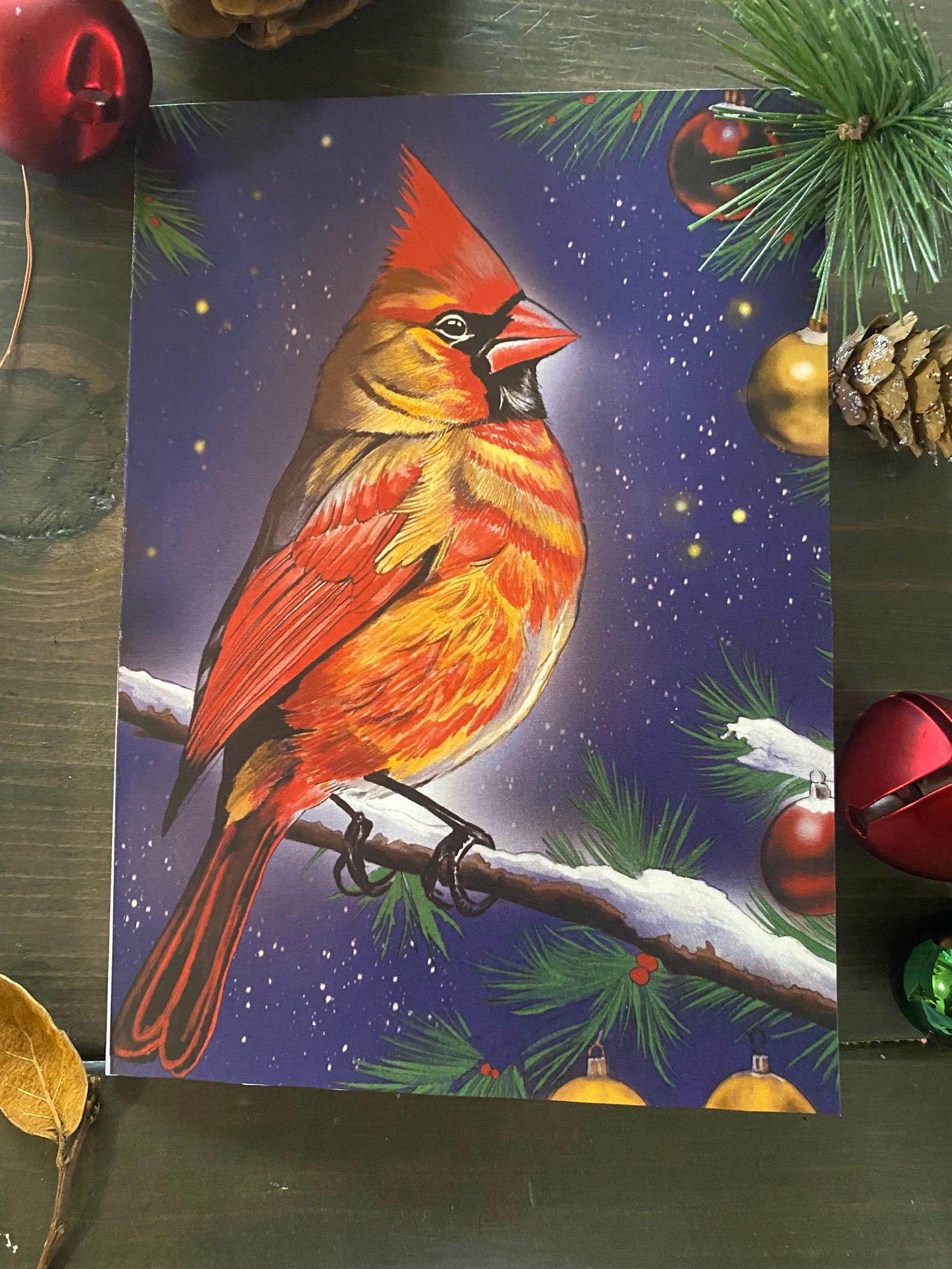 Cardinal Christmas Card Digital Download Printable Greeting Card - Etsy