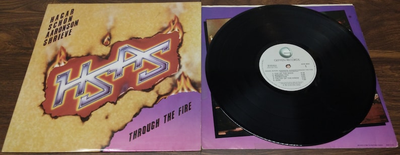 HSAS hagar Schon Aaronson Shrieve Through the Fire 1984, Vinyl Lpwhiter ...