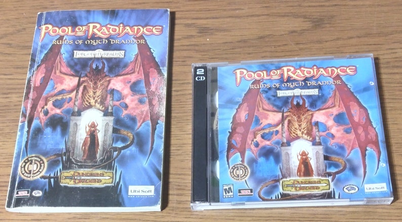 Pool of Radiance 2001 Used Cd-rom Box Dungeons & Dragons Game - Etsy