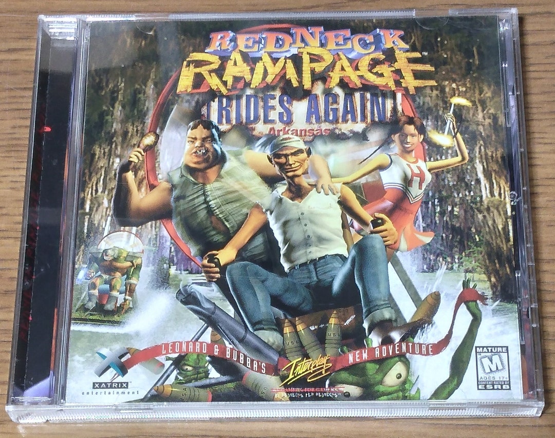 Redneck Rampage Rides Again (1998 Used Cd-rom) - Gun-toting Arcade Game ...