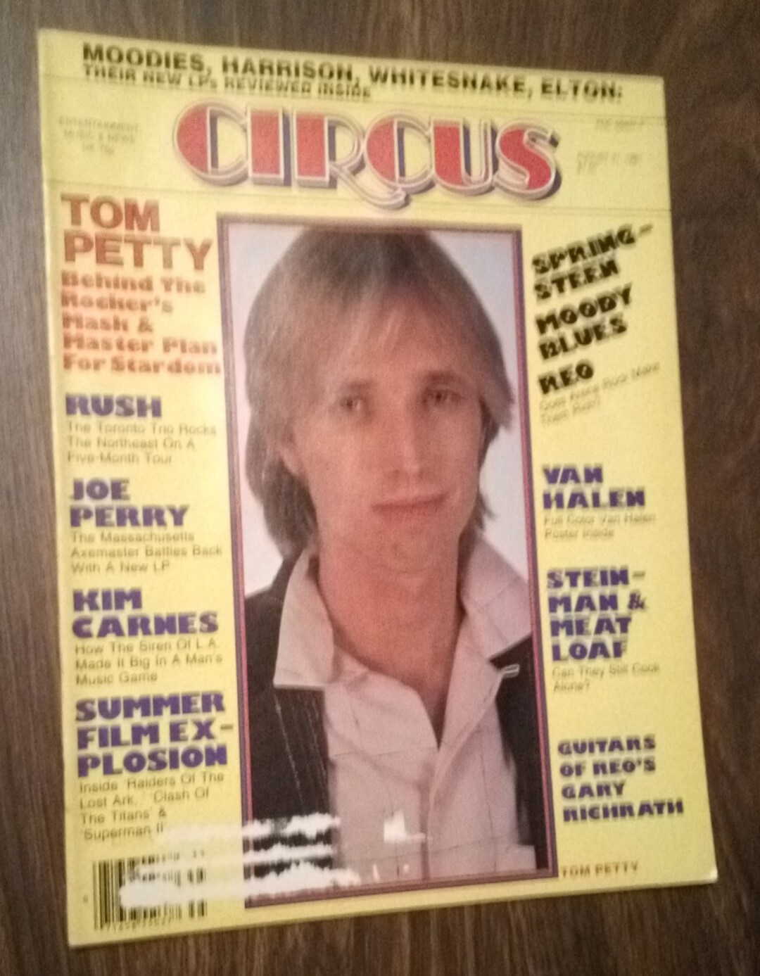 Circus Magazine Aug 1981 Tom Petty / Rush / Joe Perry / Van Halen ...
