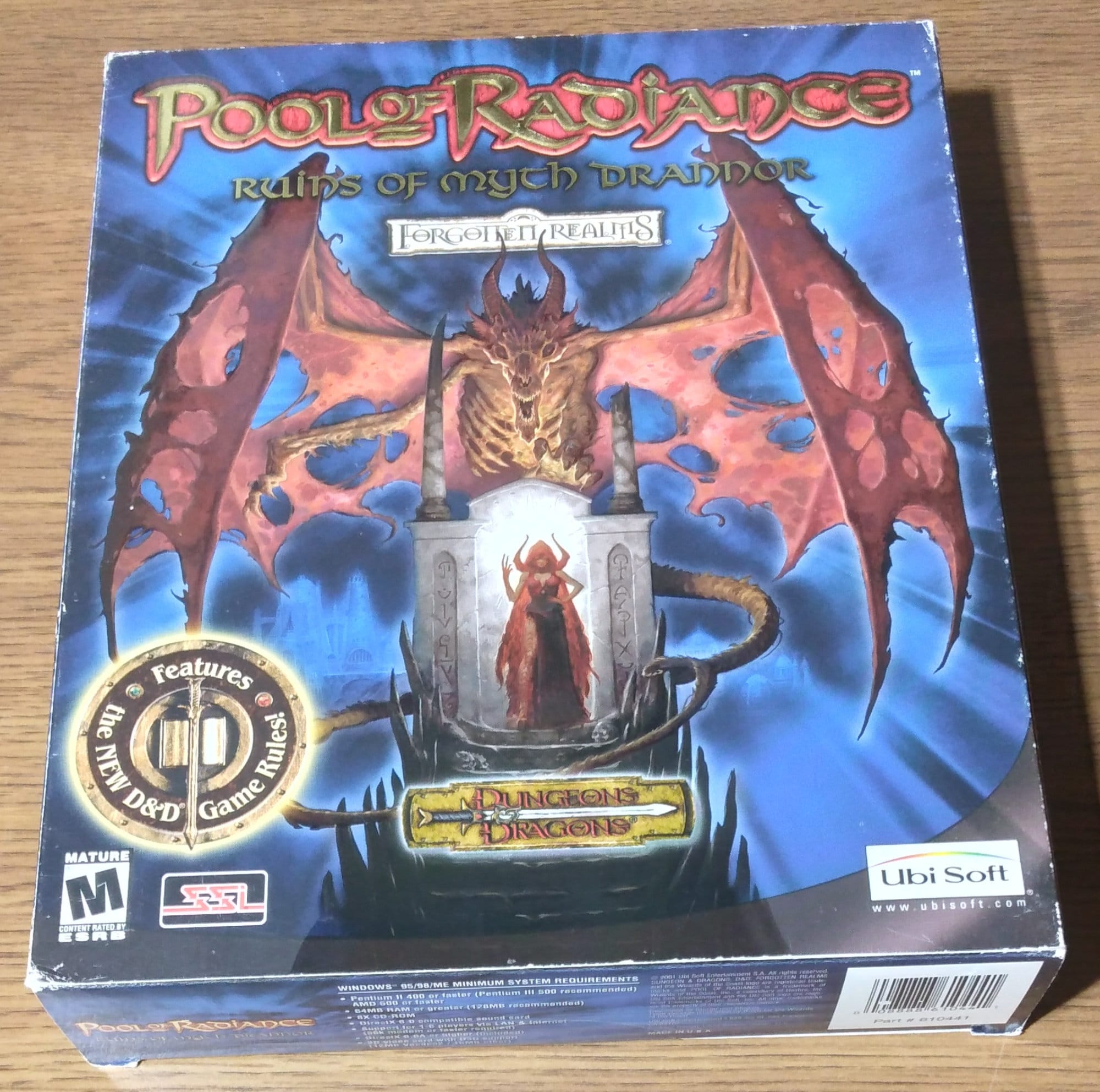 Pool of Radiance 2001 Used Cd-rom Box Dungeons & Dragons Game - Etsy