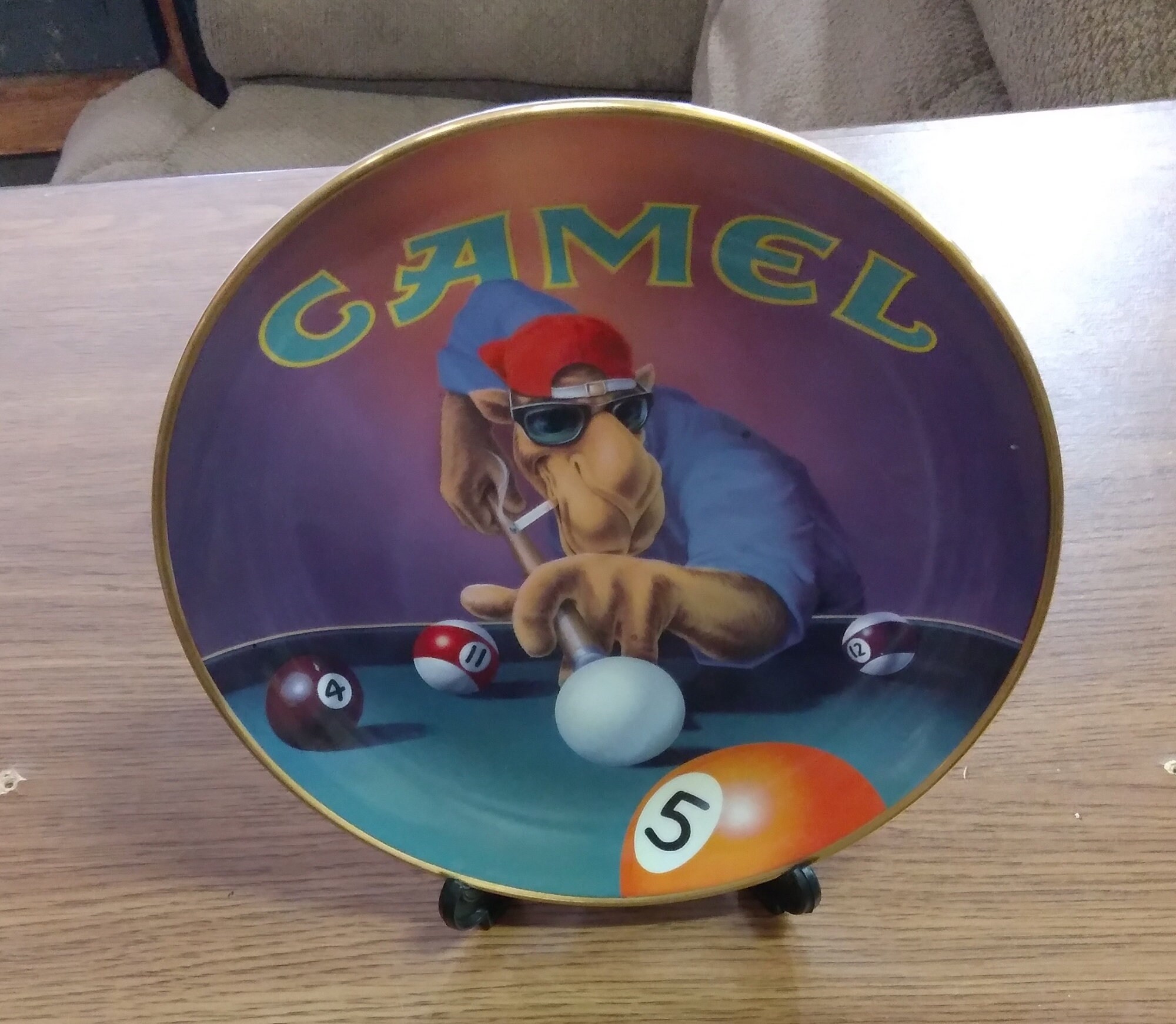 Vintage Camel Pool Plate W/ Stand - Etsy