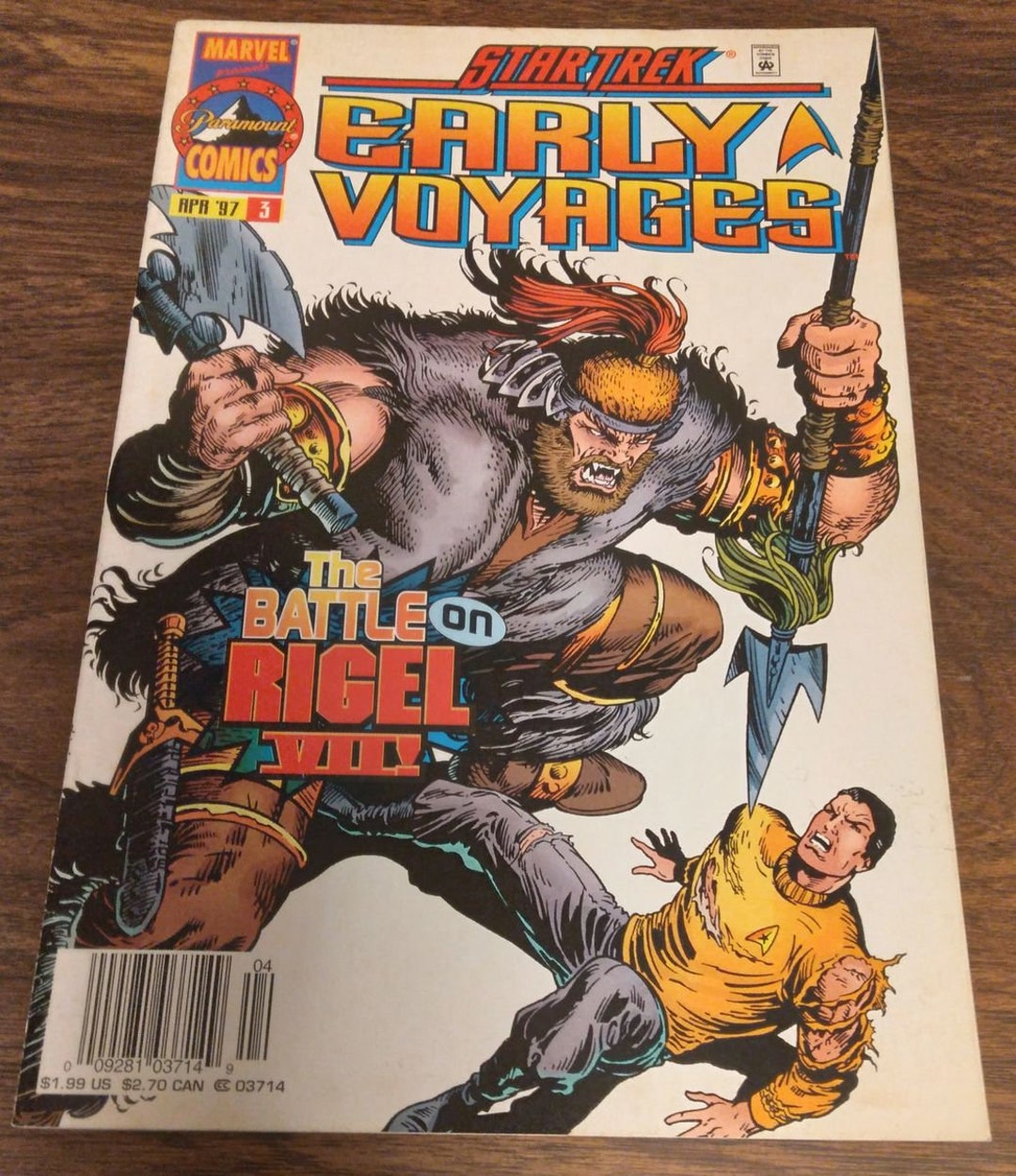 Star Trek Early Voyages #3 Apr 1997 the Battle on Rigel VII - Etsy