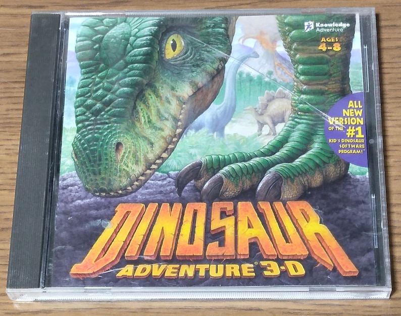 Dinosaur Adventure 3-D (1999 Used Cd-rom) - Virtual Exploration Game - Etsy