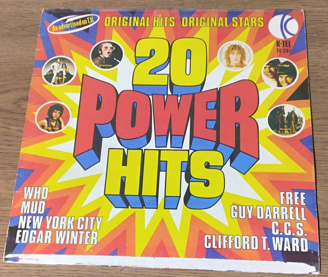 Ktel - 20 Power Hits (1973, Used Vinyl LP) “yesterday Once More ...
