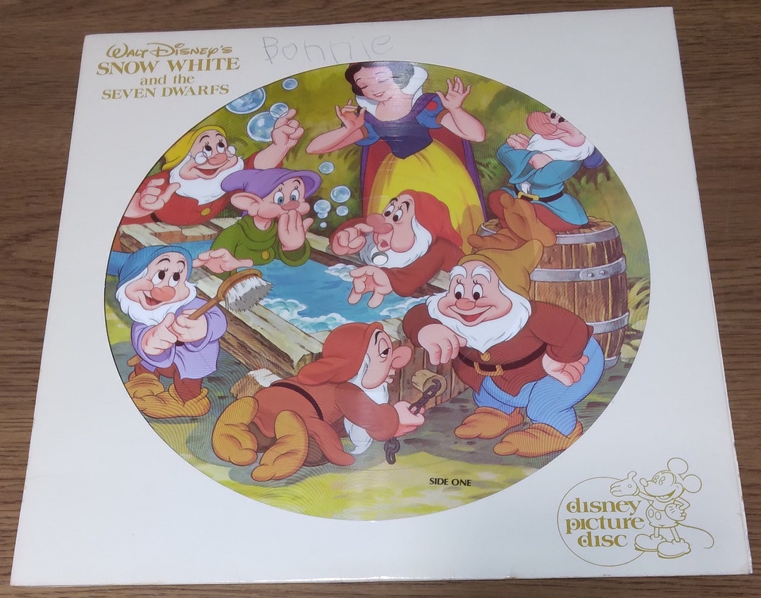PICTURE DISK Disney Snow White and the Seven Dwarfs (1981, Vintage ...