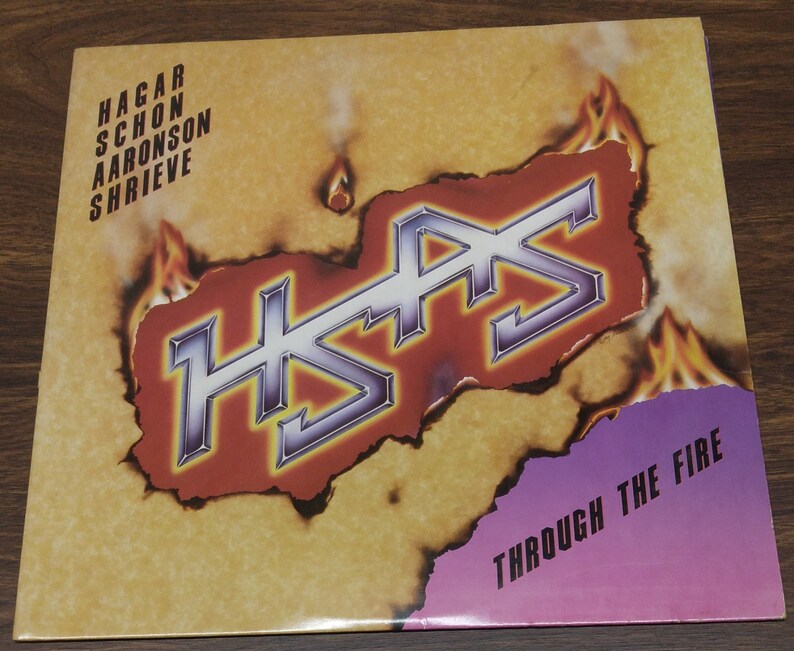 HSAS hagar Schon Aaronson Shrieve Through the Fire 1984, Vinyl Lpwhiter ...