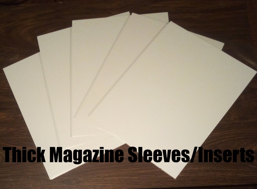 Magazine (THICK) Resealable Sleeves and Cardboard Inserts (magazines ...
