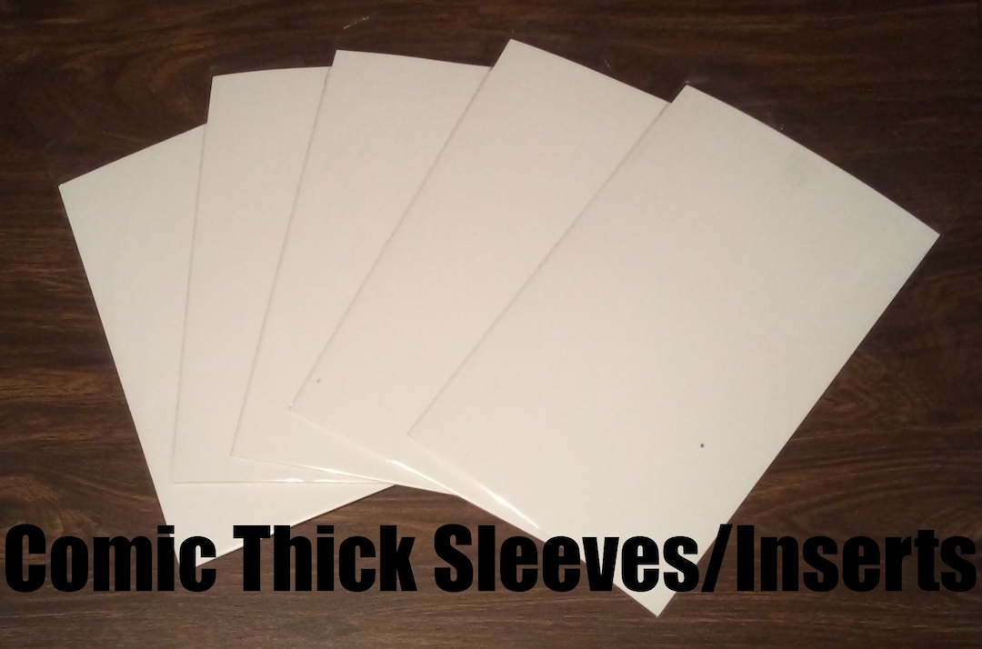 THICK current Comic Book Resealable Sleeves and Cardboard Inserts 20 ...