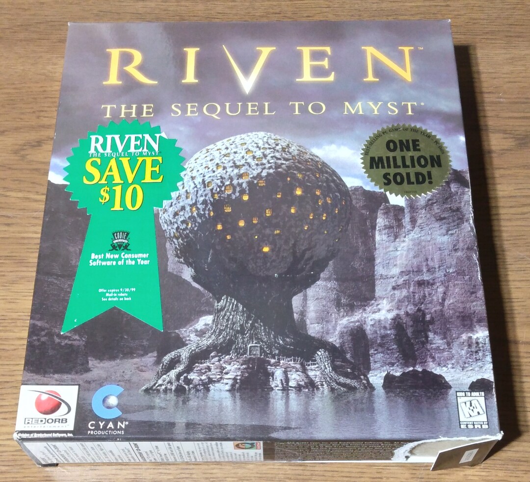 Riven 1997 Used Box Cd-rom Sequel to Myst Adventure Game - Etsy
