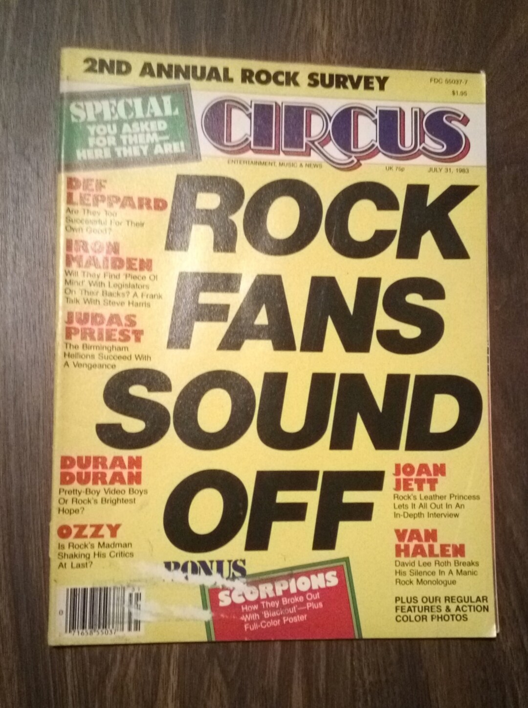 Circus Magazine Jul 1983 Rock Fans Sound off / Def Leppard / Iron ...