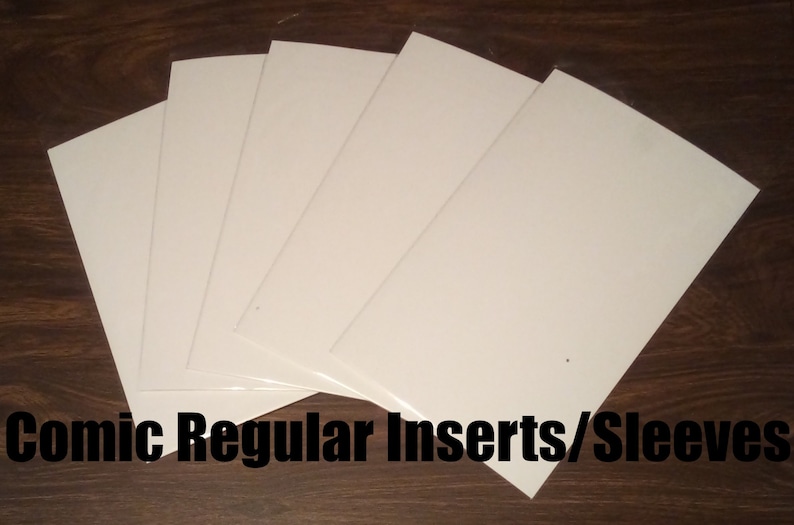 Comic Book (regular/current) Resealable Sleeves and Cardboard Inserts ...
