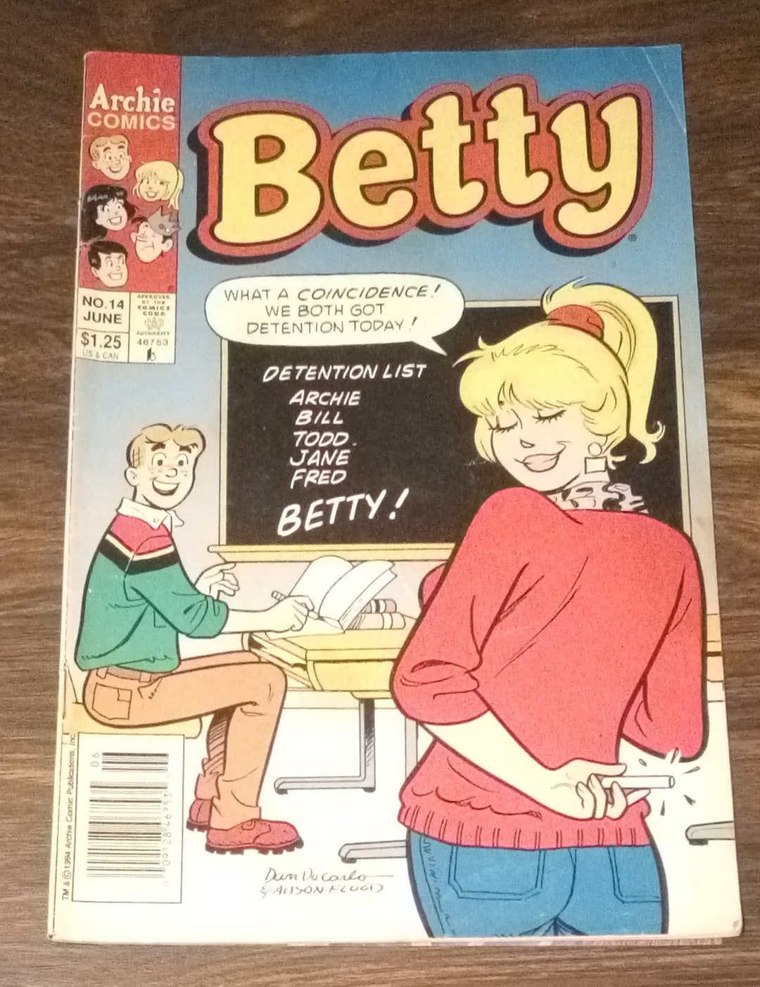 Betty #14 (1994, Archie Comics) What a Coincidence! We Both Got ...