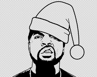Ice Cube Santa Svg - Etsy