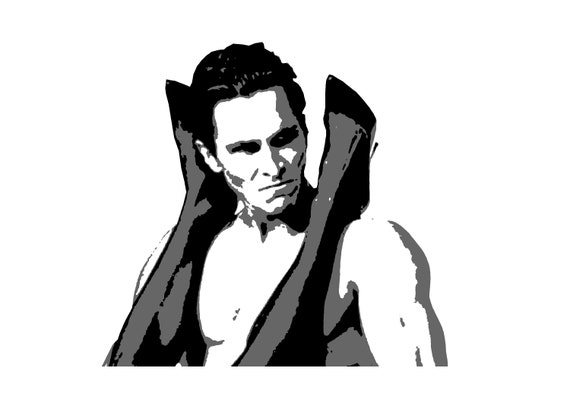 American Psycho SVG PNG Patrick Bateman Christian Bale - Etsy Australia