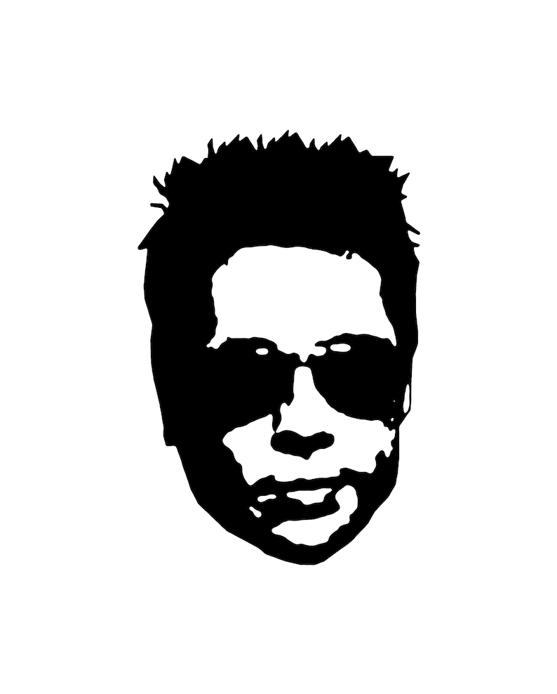Fight Club SVG Tyler Durden PNG SVG Brad Pitt Iconic - Etsy