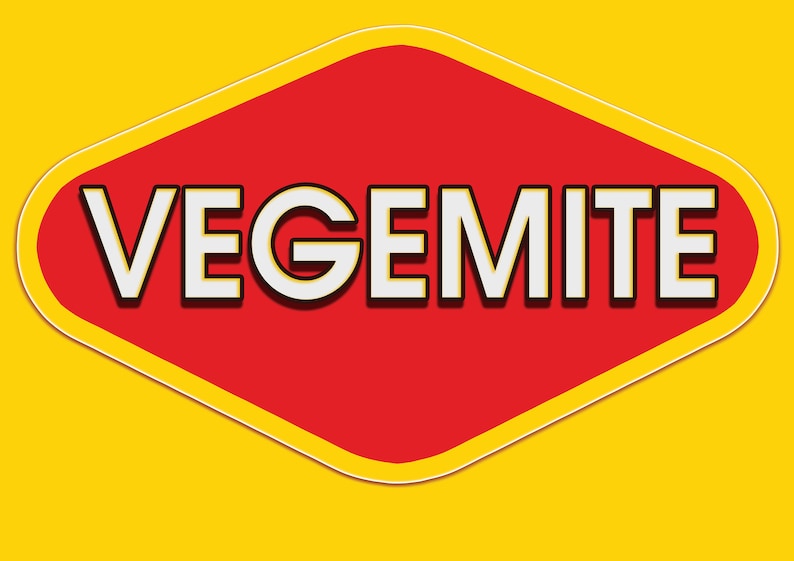 Vegemite PNG Large Wall Print Yeast Extract Tastes Like - Etsy