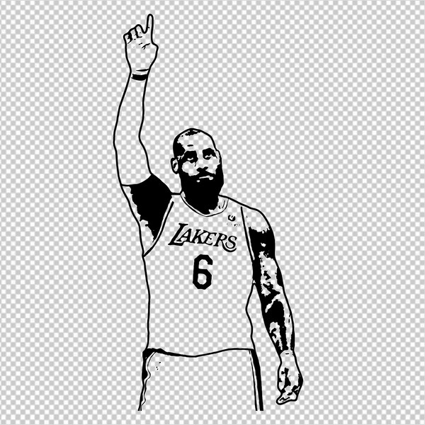 Lebron James Vector - Etsy