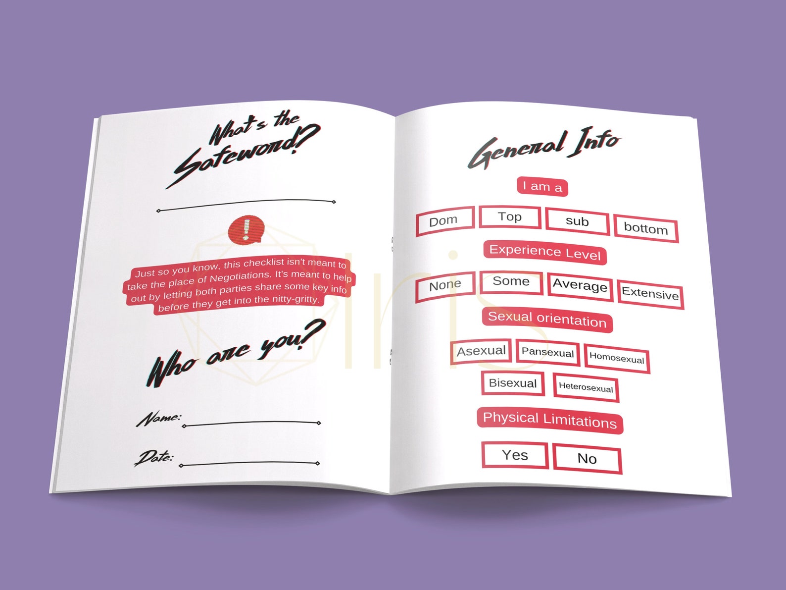 Kinks and fetishes checklist - fitycenter