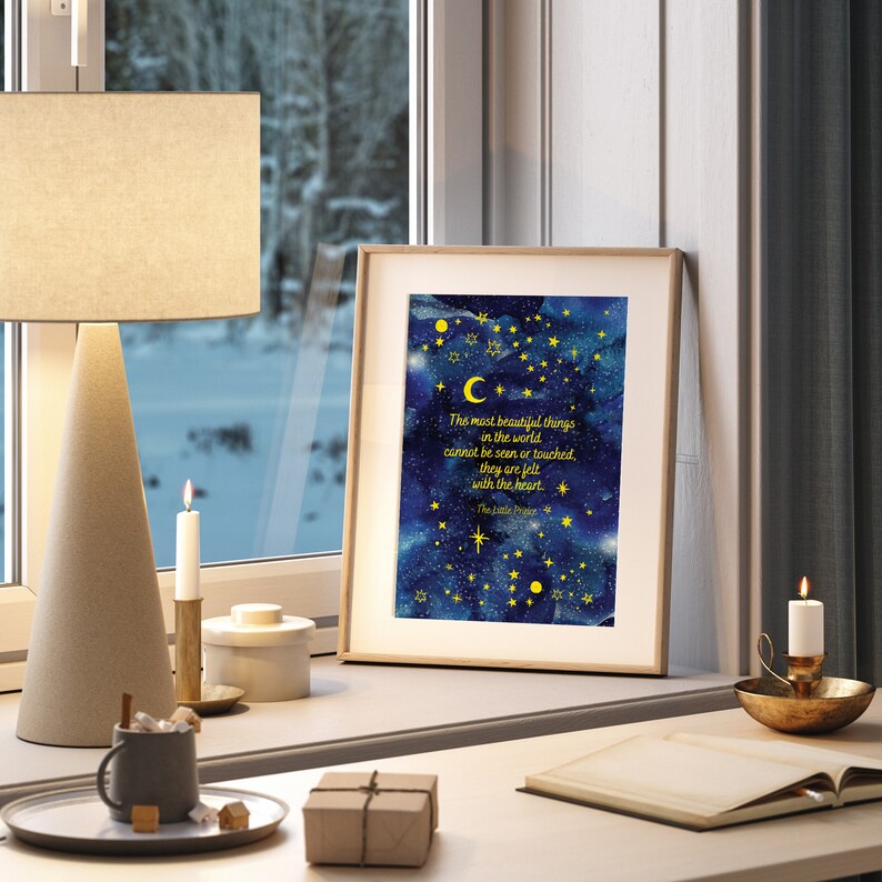 The Little Prince Print the Little Prince Wall Art Little - Etsy