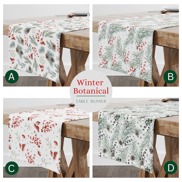 Winter Table Runner - Etsy