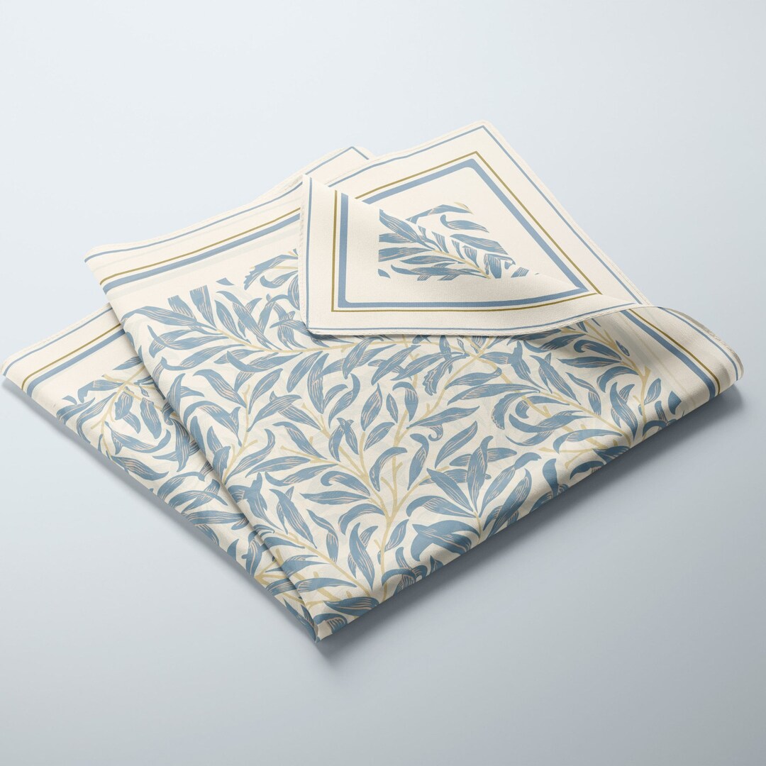 William Morris Scarf, Silk Scarf, William Morris Pattern, Retro Scarf ...