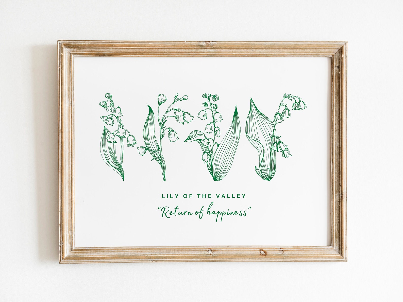 Lily of the Valley Printable Lily of the Valley Print May - Etsy