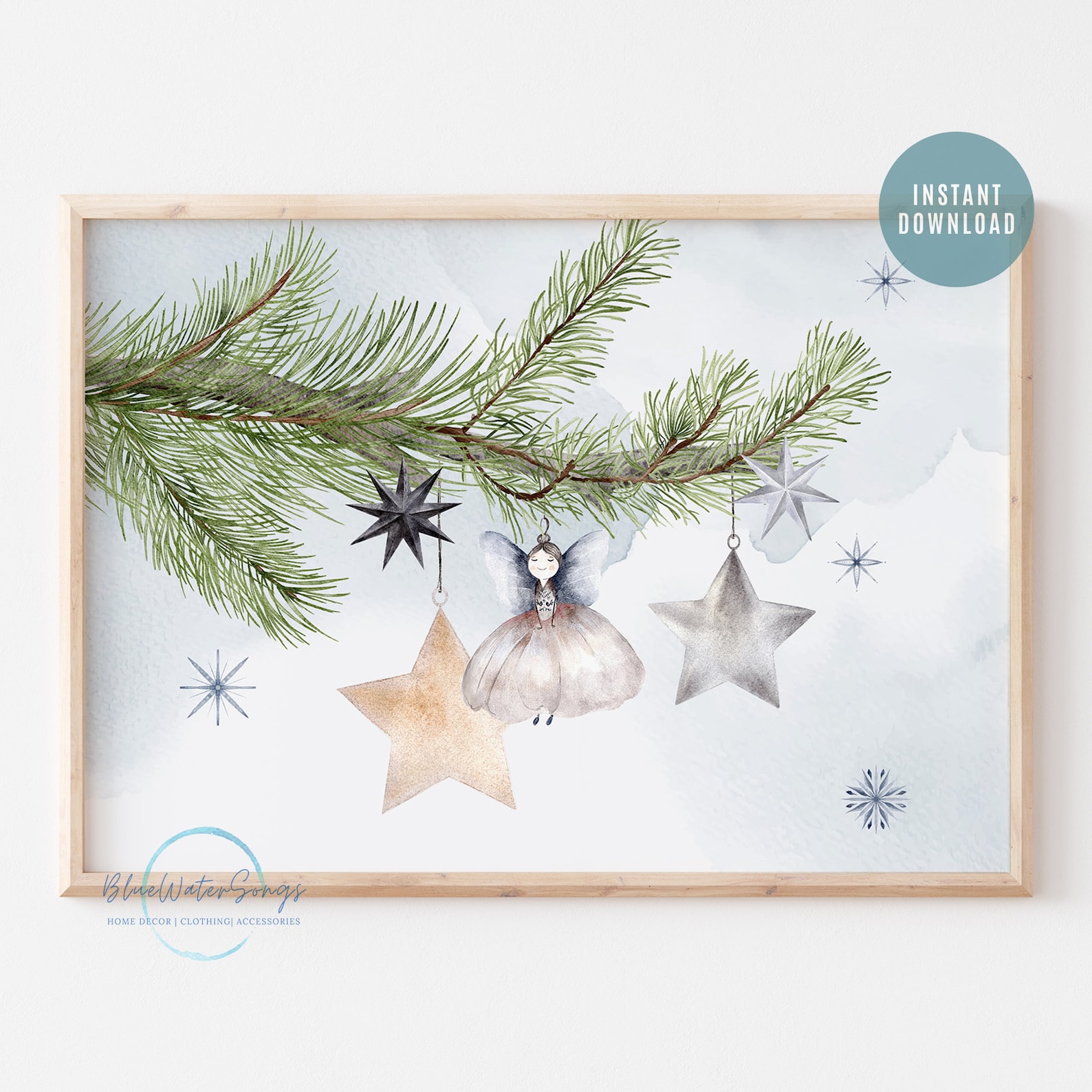 Watercolor Christmas Tree Ornaments Art Watercolor Cute - Etsy