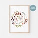 Watercolor Falling Leaves Fall Print Fall Printable Art - Etsy