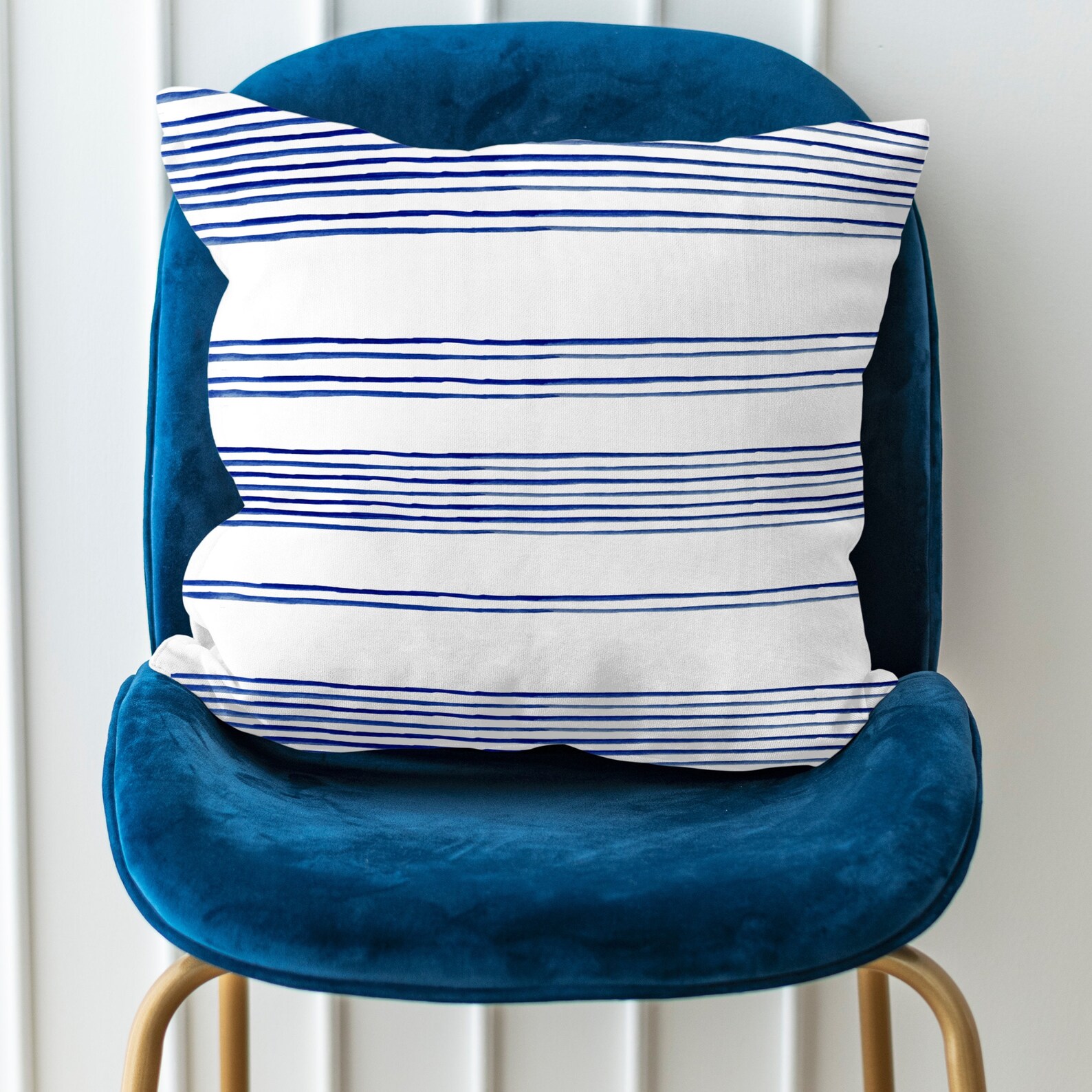 Hamptons Style Pillow Covers, Blue Chinoiserie Pillow, Blue & White ...