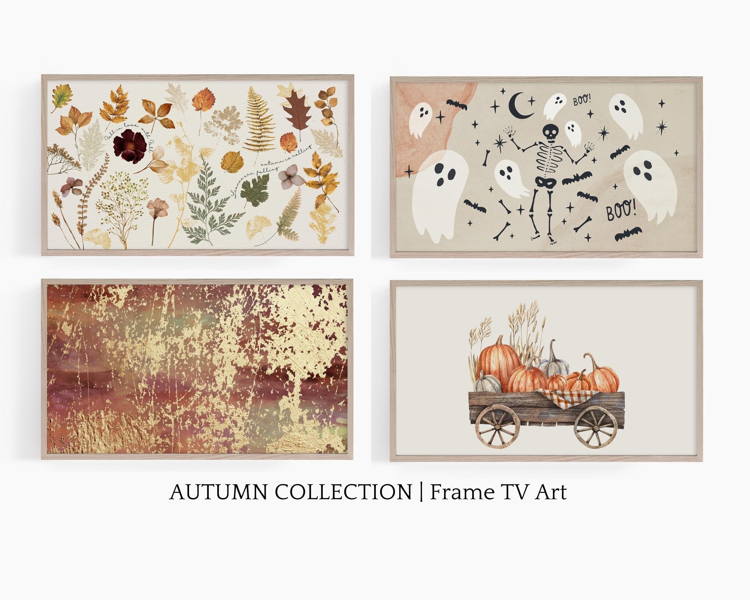 Fall Samsung Frame Tv Art SET Autumn Fall Pumpkins Art - Etsy