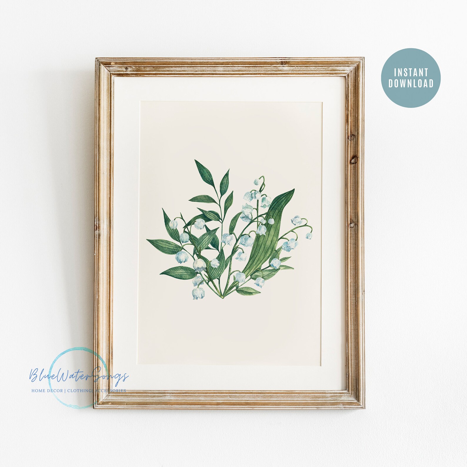 Watercolor Lily of the Valley Print Botanical Art Print Lily - Etsy
