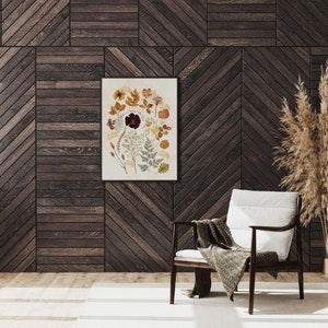 Flowers Art Print, Botanical Poster, Falling Leaves Fall Print ...