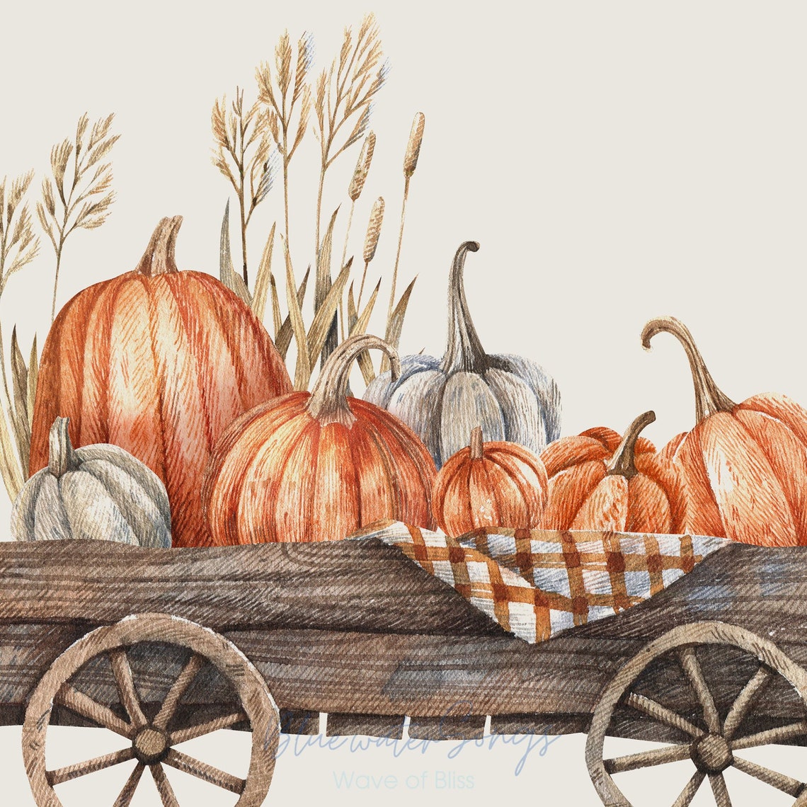 Pumpkin Watercolor Print Fall Wall Art Autumn Pumpkins Wall - Etsy