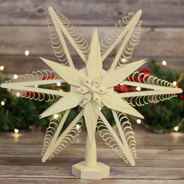 Wood Star Tree Topper - Etsy