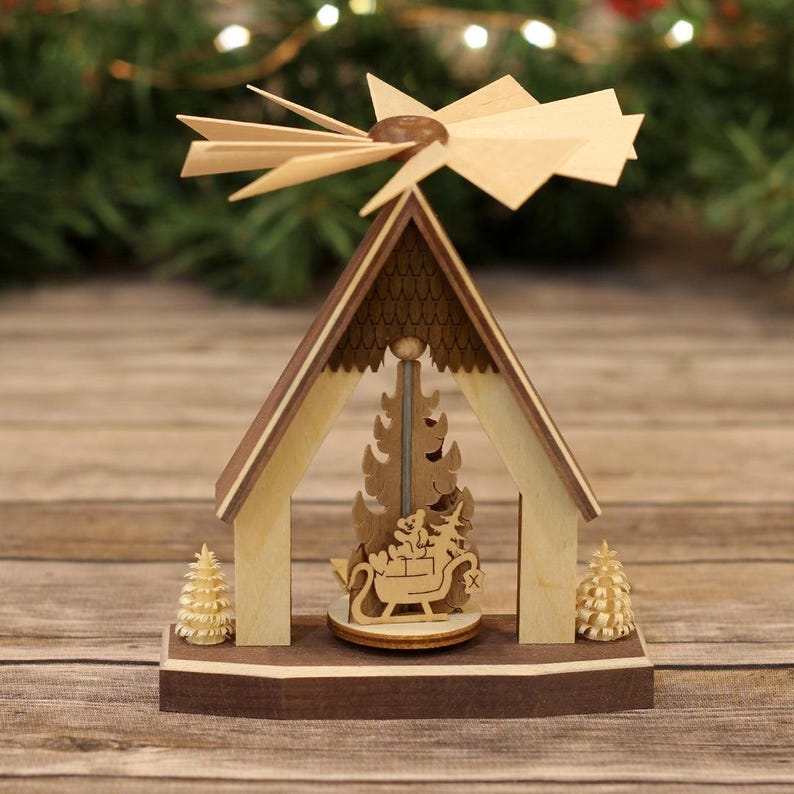 Spinning Table Top Decoration - Santa Clause - Etsy