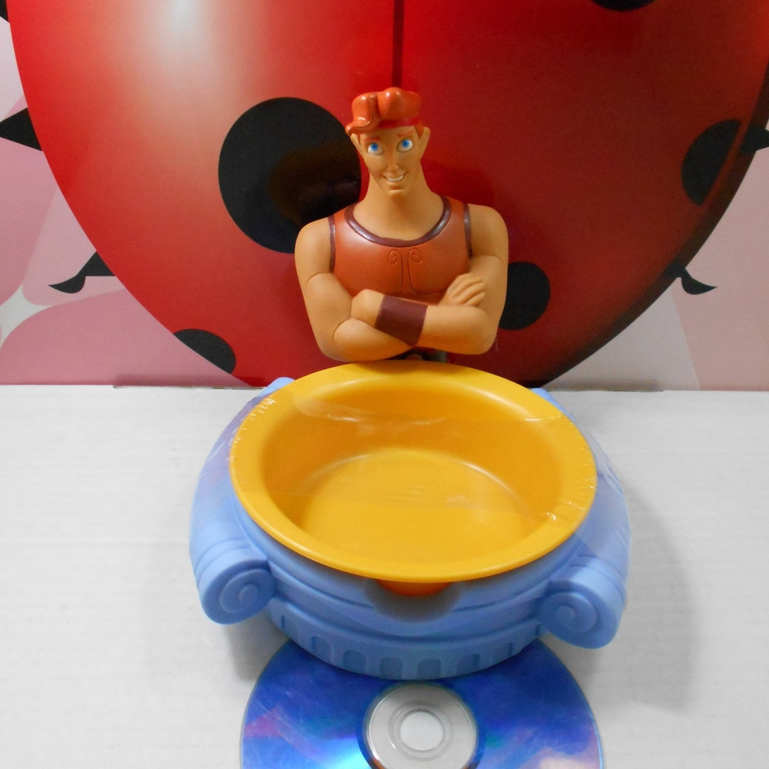 Disney Hercules Figure Kid's Bowl Plate Dish Applause 90s Vintage Brand ...