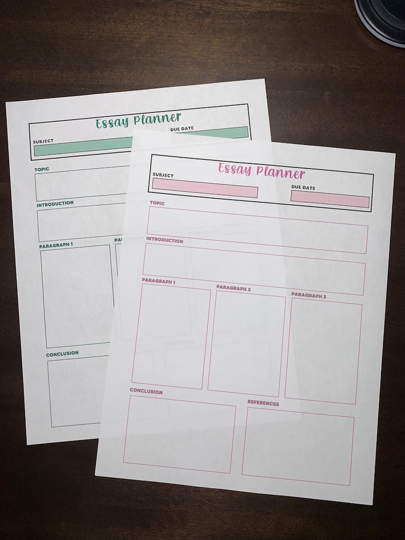 Printable Essay Planner, Writing Template, College Essay Outline Guide ... Printable Essay Planner, Writing Template, College Essay Outline Guide ...