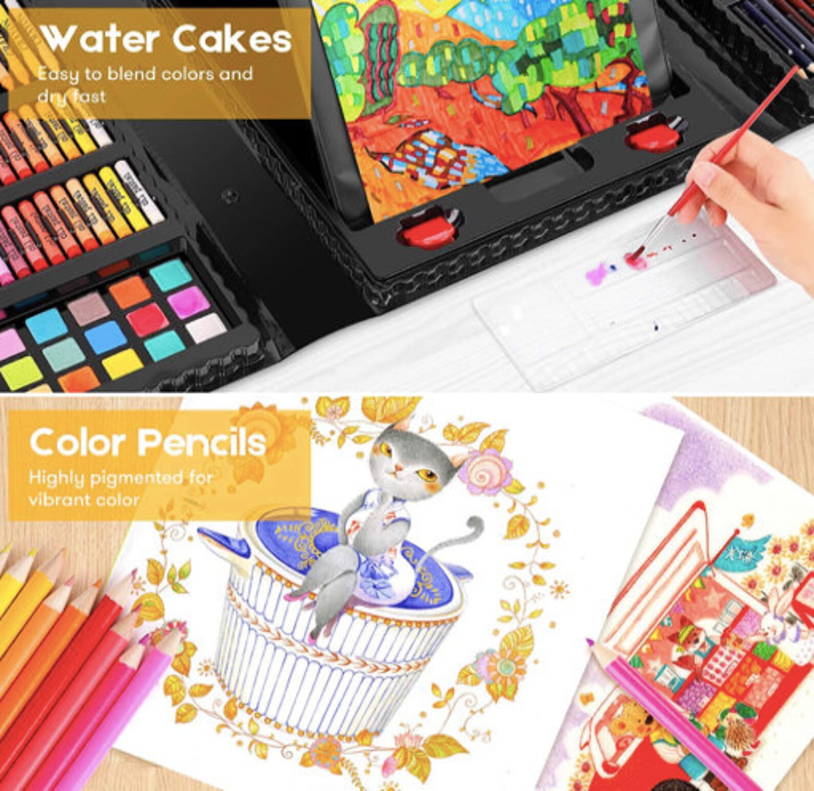 222 Pack Drawing Kits Art Supplies for Kids Girls Boys Teens Artist ...