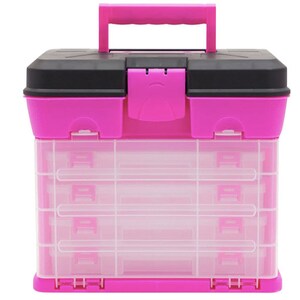 Pink Tackle Box 4 Drawer 13 Compartment Tool Storage | Etsy