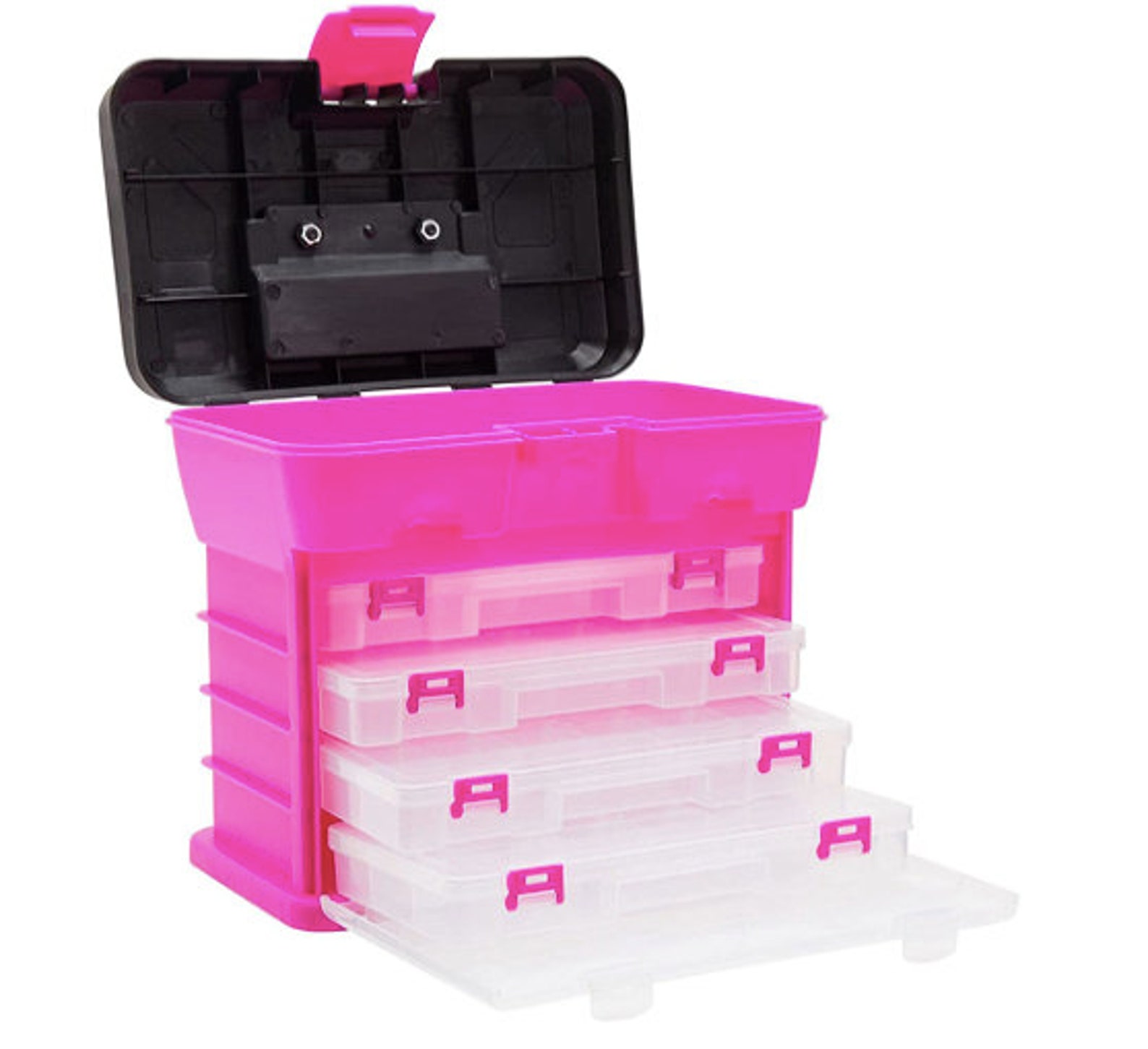 Pink Tackle Box 4 Drawer 13 Compartment Tool Storage | Etsy
