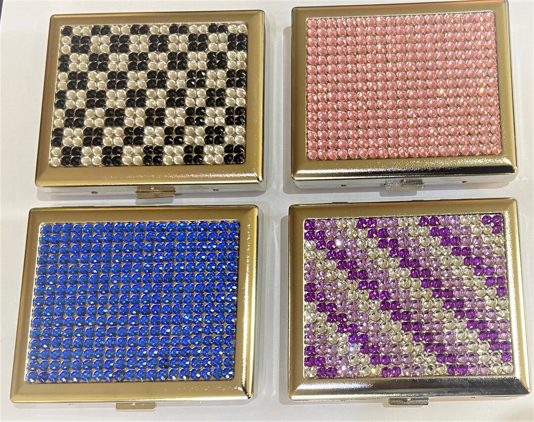 King Size Cigarette Case Diamante Holds 18 Cigarettes 4 Colours - Etsy UK