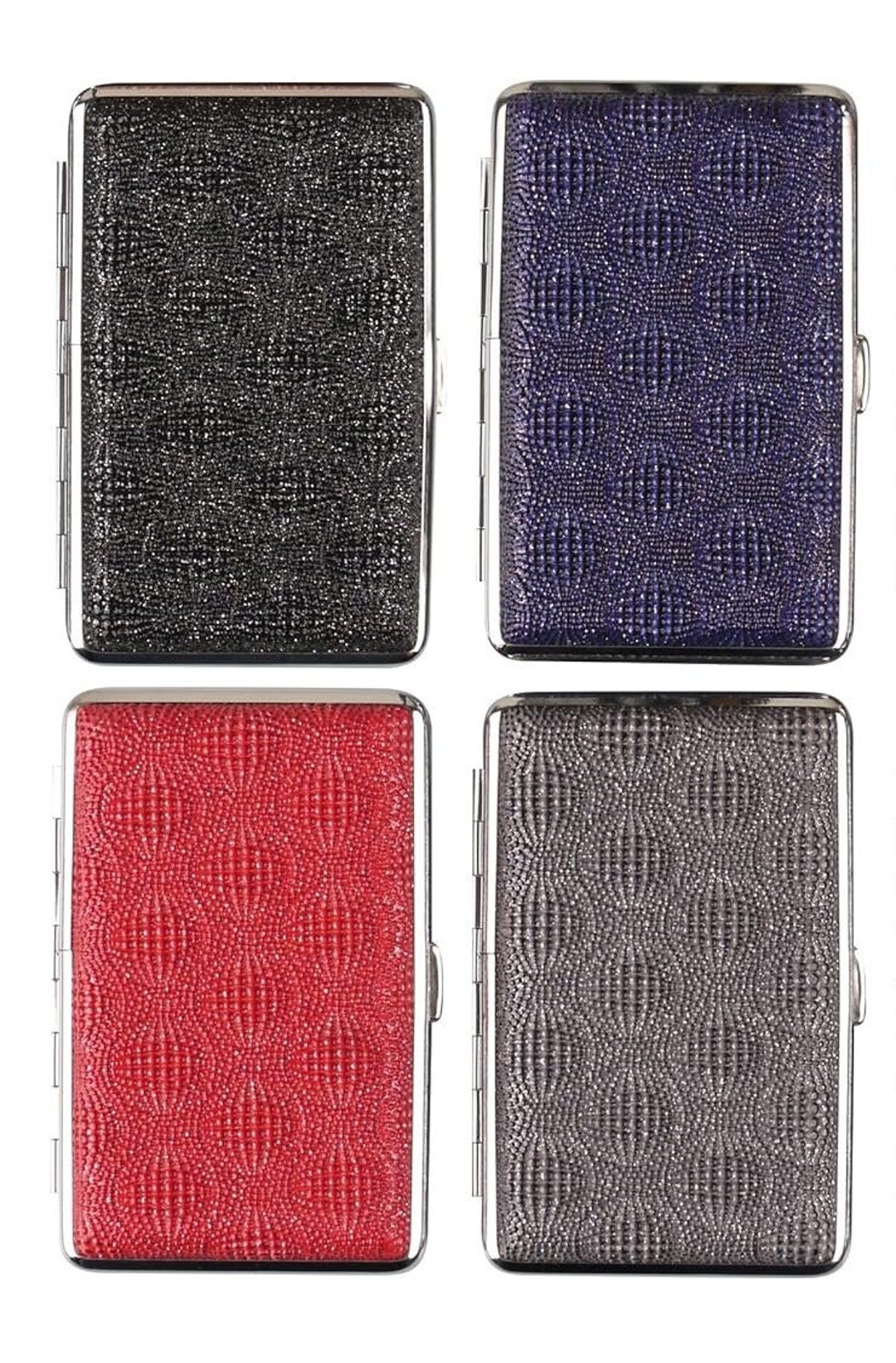 SUPER KING Size Cigarette Case Leather Effect With Sparkle for 12-14 ...