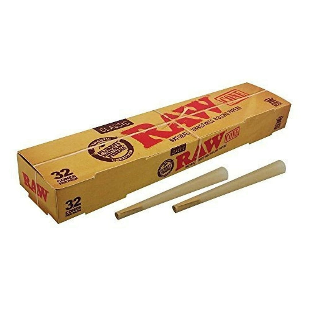 RAW Classic King Size Cones Mega Pack 32 Cones Pre Rolled Rolling Paper ...