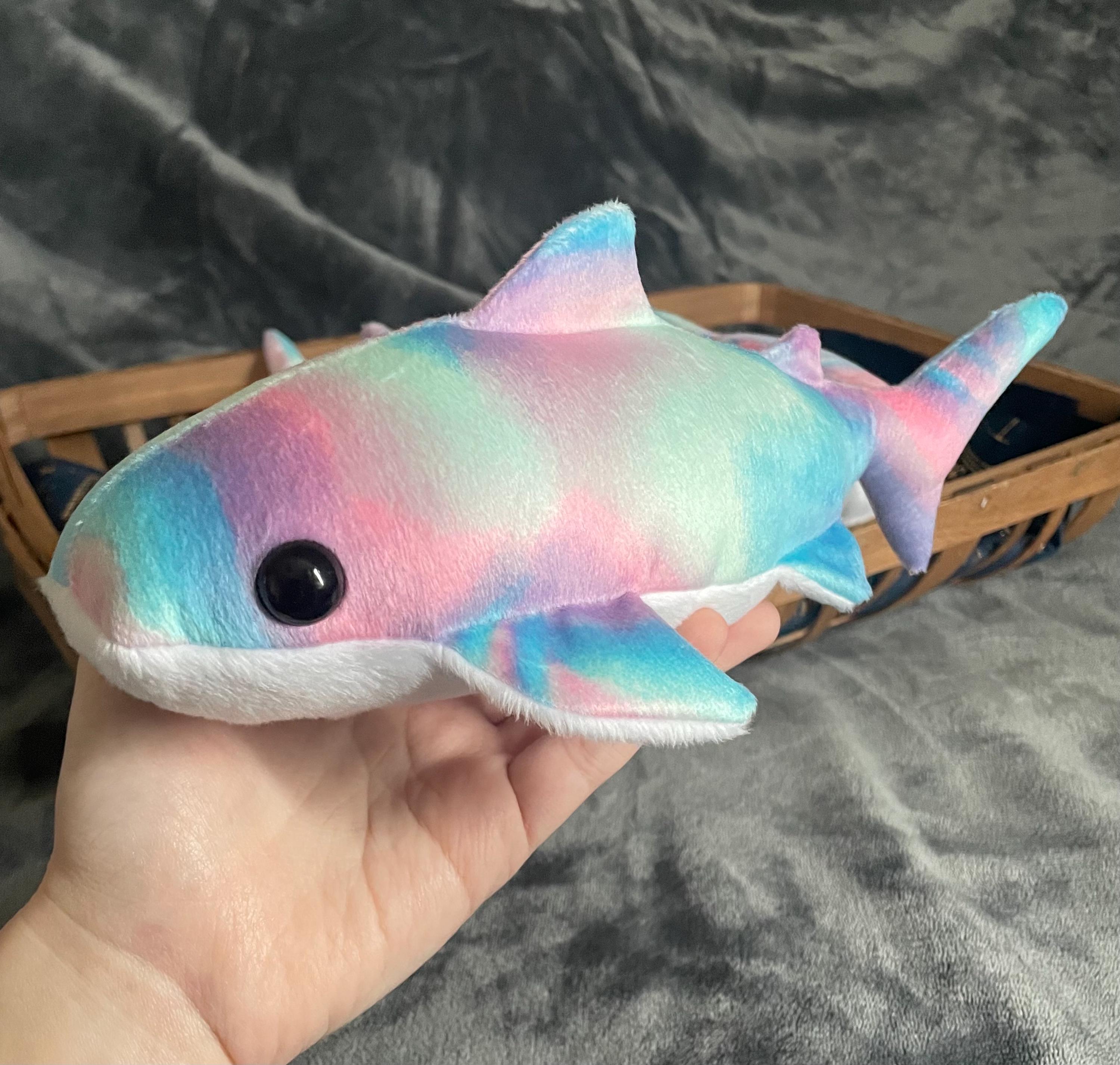 Colorful Mini Whale Shark Plushie! Handmade Toy Stuffed Animal - Etsy