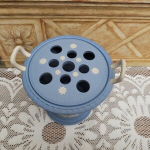 Wedgwood Blue Jasperware Handled Vase With Flower Frog, Centaur Chiron and Achilles, RARE - Etsy