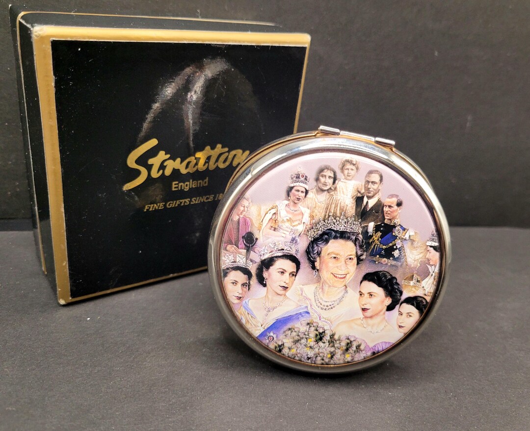 Stratton Powder Compact Queen Elizabeth II, Royal Family Convertible ...